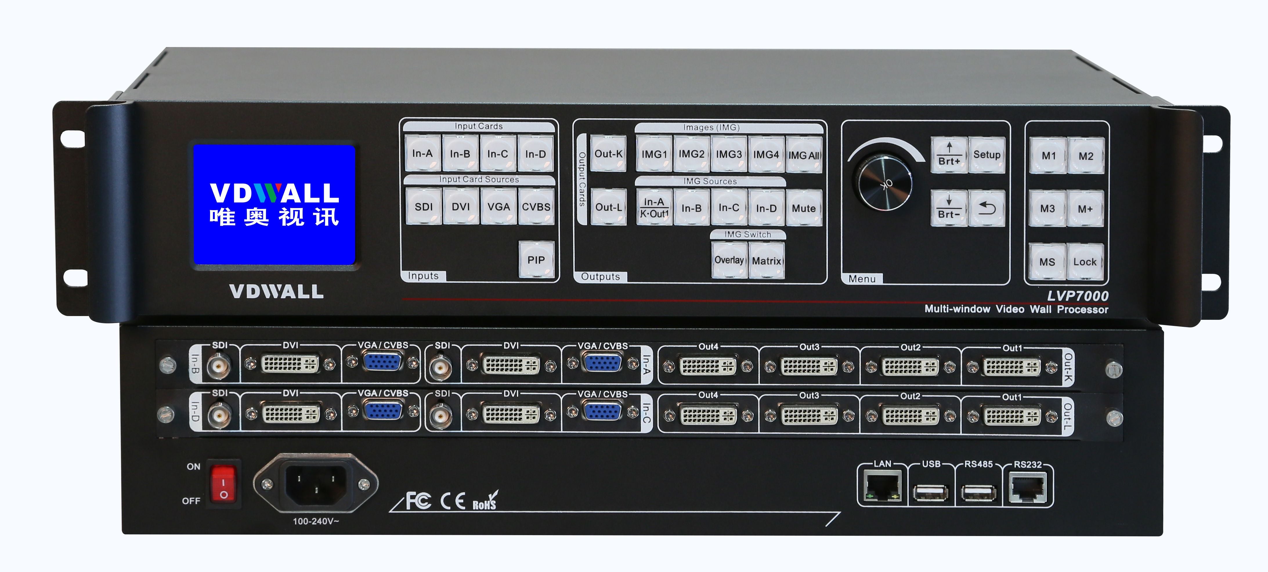 Vdwall LVP7000 + LBM808 Set Multi-window Video Wall Processor+monitor – JEKAZ TECHNOLOGY CO.,LTD ...